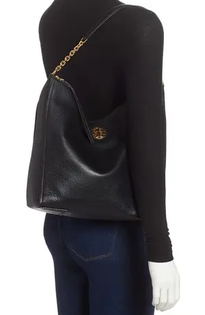 Tory Burch Carson Top Handle Leather Hobo Bag