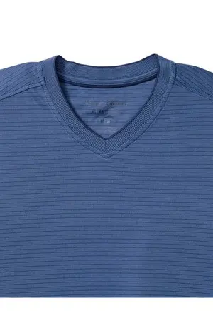 Tommy Bahama Bay Stripe Islandzone® V-neck Performance T-shirt