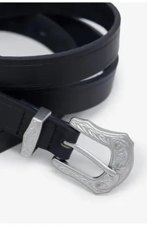 Mnml Slim Western Leather Belt
