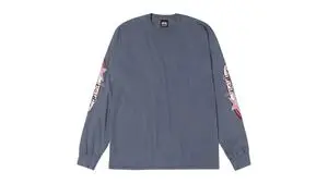 StÜssy Two Star Long Sleeve Pigment Dyed Tee Shirt