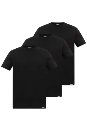 Dsquared2 Three-pack Of T-shirts From The `underwear` Line - Black