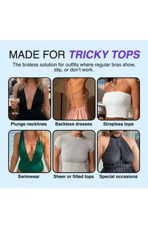 LECHERY® Boob Breast Lift Invisible Sticky Body Tape - Cocoa