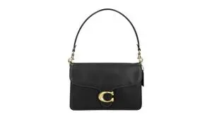 COACH Tabby Chain Leather Shoulder Bag - Black