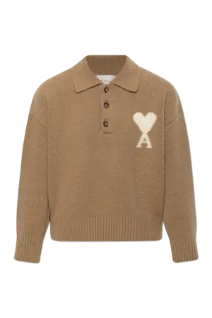 AMI Paris Long Sleeve Polo