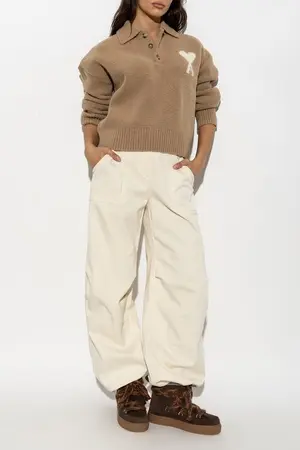 AMI Paris Long Sleeve Polo