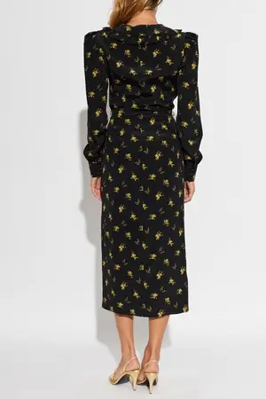 Alessandra Rich Floral Motif Dress