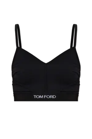 TOM FORD Bra With Logo - Black