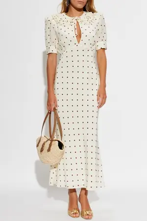 Alessandra Rich Polka Dot Dress