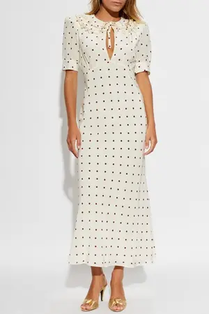Alessandra Rich Polka Dot Dress