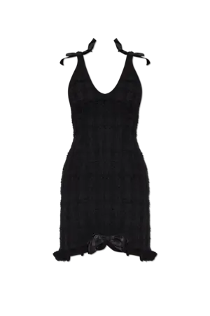 Alessandra Rich Tweed Dress - Black