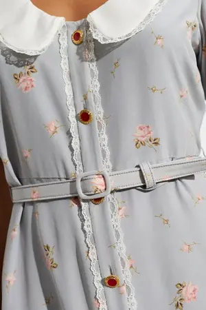 Alessandra Rich Floral Motif Dress