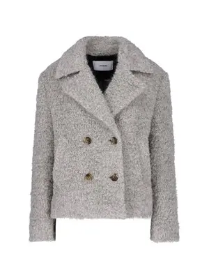 LARDINI Jacket In Virgin Wool Blend - Gray