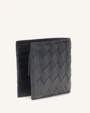 Bottega Veneta Bifold Leather Intrecciato Wallet