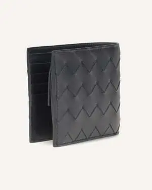 Bottega Veneta Bifold Leather Intrecciato Wallet