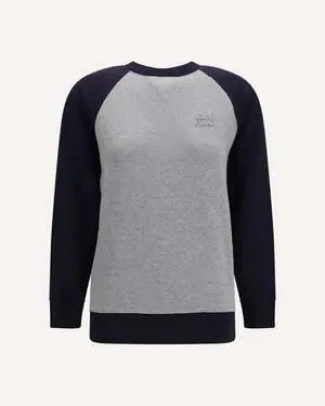 Miu Miu Bicolor Crewneck Weathirt