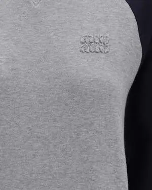 Miu Miu Bicolor Crewneck Weathirt