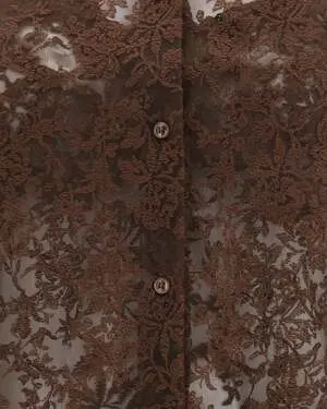 Ermanno Scervino Lace Button-up Shirt