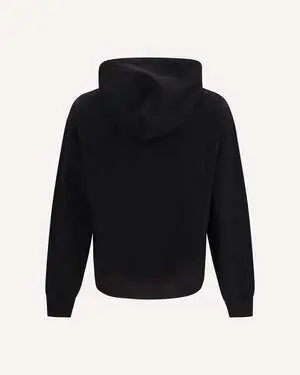 Dolce & Gabbana Cotton Hooded Sweatshirt With Dg Plaque