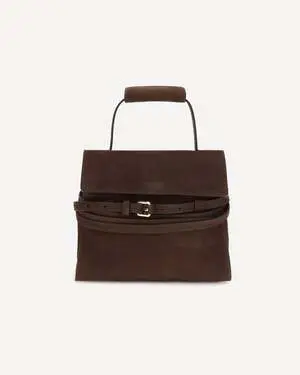 Moschino Medium Top Handle Bag With Buckle Detail
