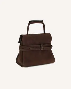 Moschino Medium Top Handle Bag With Buckle Detail