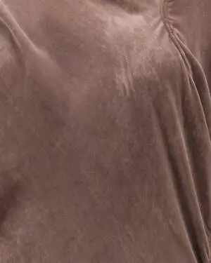 Rick Owens Seb Velvet Maxi Dress - Brown