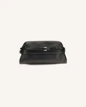 Moschino Leather Clutch With Buckle Detail