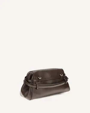 Moschino Leather Clutch With Buckle Detail