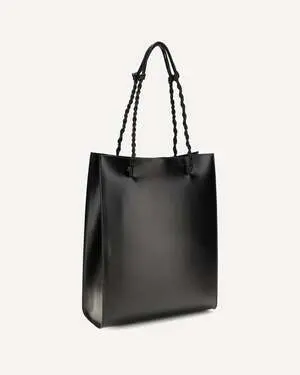 JIL SANDER Tangle Leather Tote Bag