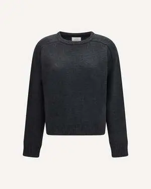 Loulou De Saison Breha Wool Cashere Blend Sweater Feale - Grey