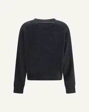 Loulou De Saison Breha Wool Cashere Blend Sweater Feale - Grey