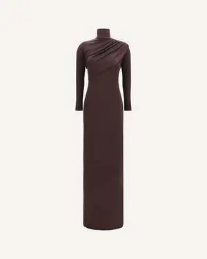 COURREGES Twist High Neck Jersey Dress