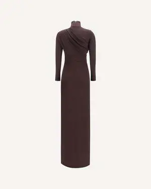 COURREGES Twist High Neck Jersey Dress