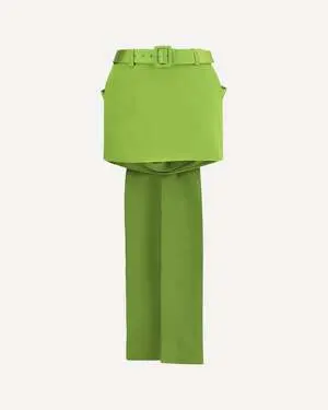 SELF-PORTRAIT Satin Bow Mini Skirt