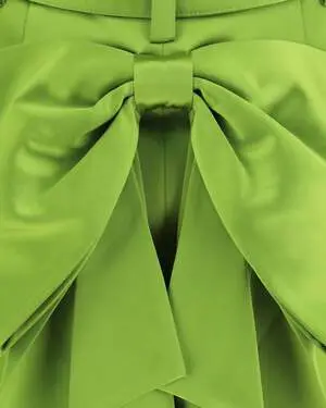 SELF-PORTRAIT Satin Bow Mini Skirt
