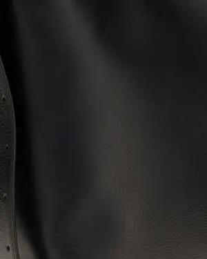 JIL SANDER Cannolo Leather Shoulder Bag - Black