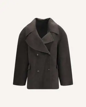 Loulou De Saison Neil Wool Cashmere Jacket - Brown