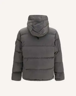 Stone Island Nylon Metal Hooded Down Jacket - Grey