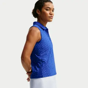 Nike Victory Dri-fit Sleeveless Golf Polo - Blue