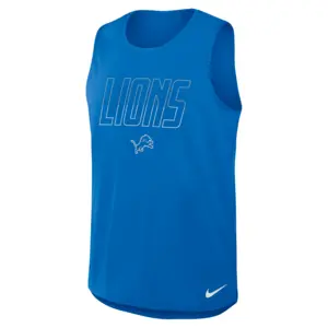 Nike Detroit Lions Dri-fit Nfl Tank Top - Blue