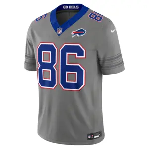 Nike Dalton Kincaid Buffalo Bills Limited Jersey - Grey