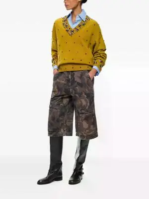 Pinko Crystal-embellished V-neck Sweater