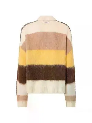 Pinko Striped Crystal-embellished Sweater