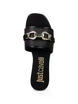 Just Cavalli Chain-link Woven Slides