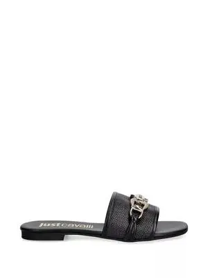 Just Cavalli Chain-link Woven Sandals
