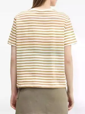 Desigual Graphic-detail Striped Cotton T-shirt