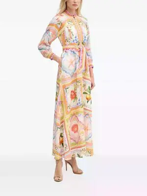 Hale Bob Lakelynn Floral-print Belted Maxi Dress