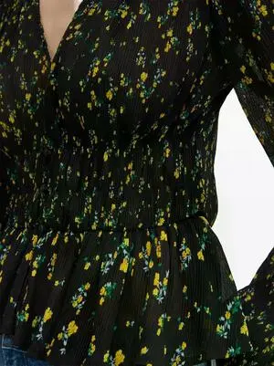 Desigual Floral V-neck Blouse