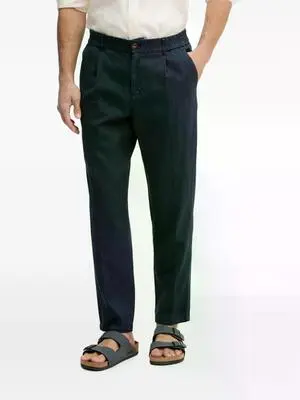 MOS MOSH Pleated Trousers With Elasticated Waistband