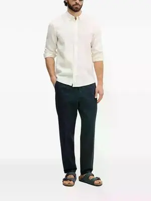 MOS MOSH Pleated Trousers With Elasticated Waistband