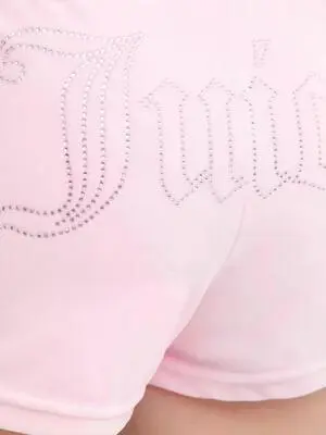 Juicy Couture Rhinestone-embellished Drawstring Shorts